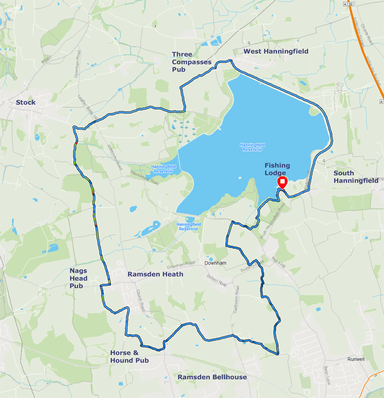 Hanningfiield Reservoir Walk
